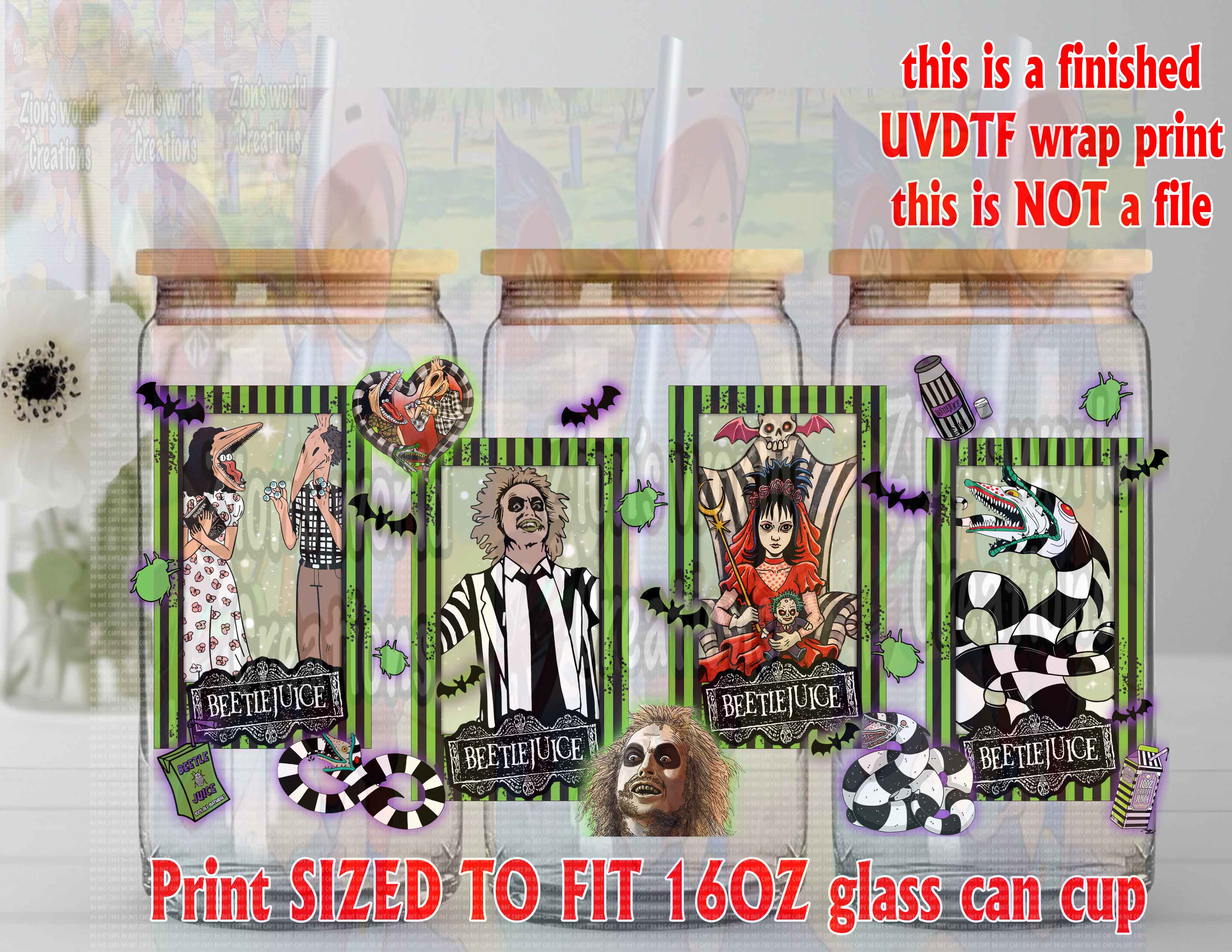 BEETLEJUICE CARDS – Zion's World Creations