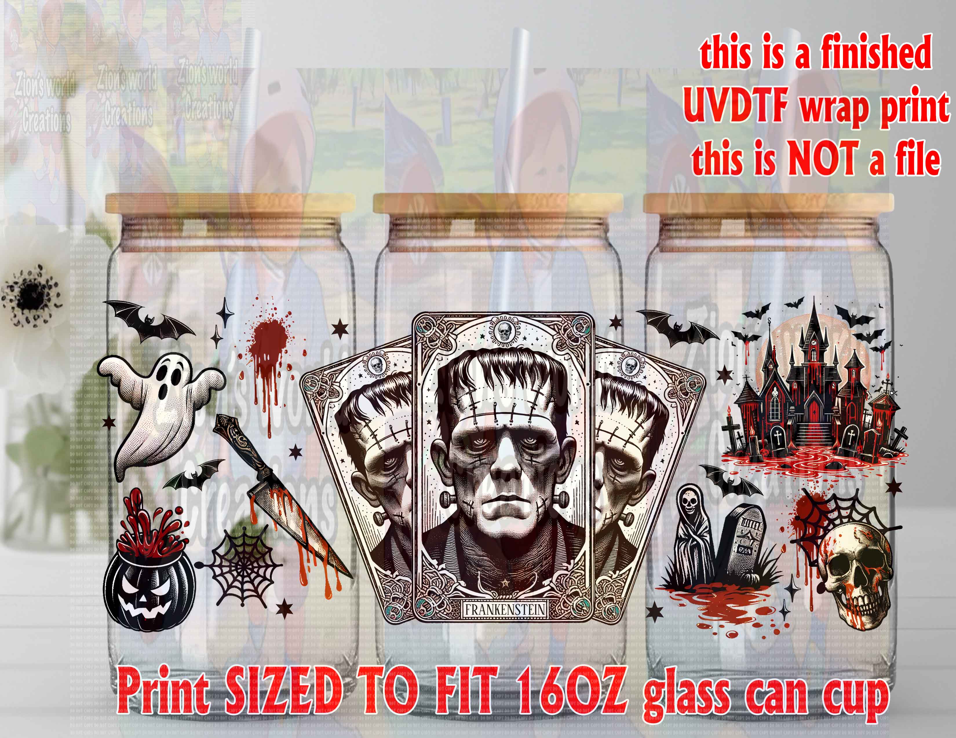 FRANKENSTEIN CARDS – Zion's World Creations